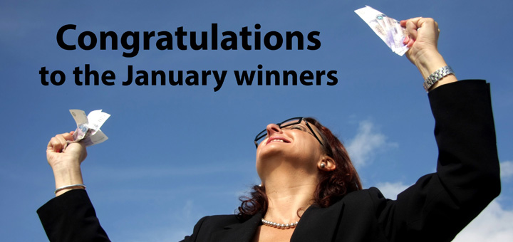 Lottery Winners - January 2014 - FAIRshare Credit Union